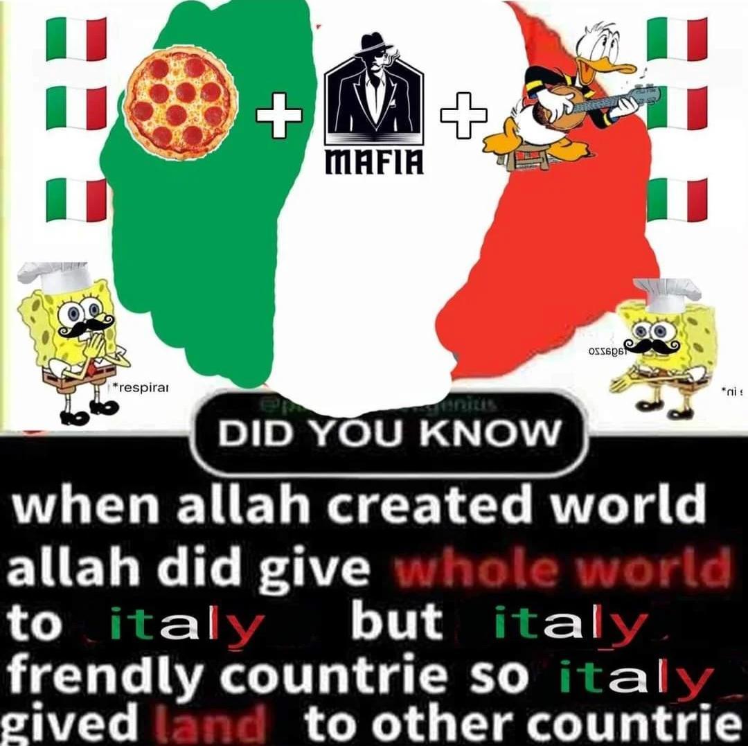 ITALY ️️ | /r/okbuddyretard | OkBuddyRetard | Know Your Meme