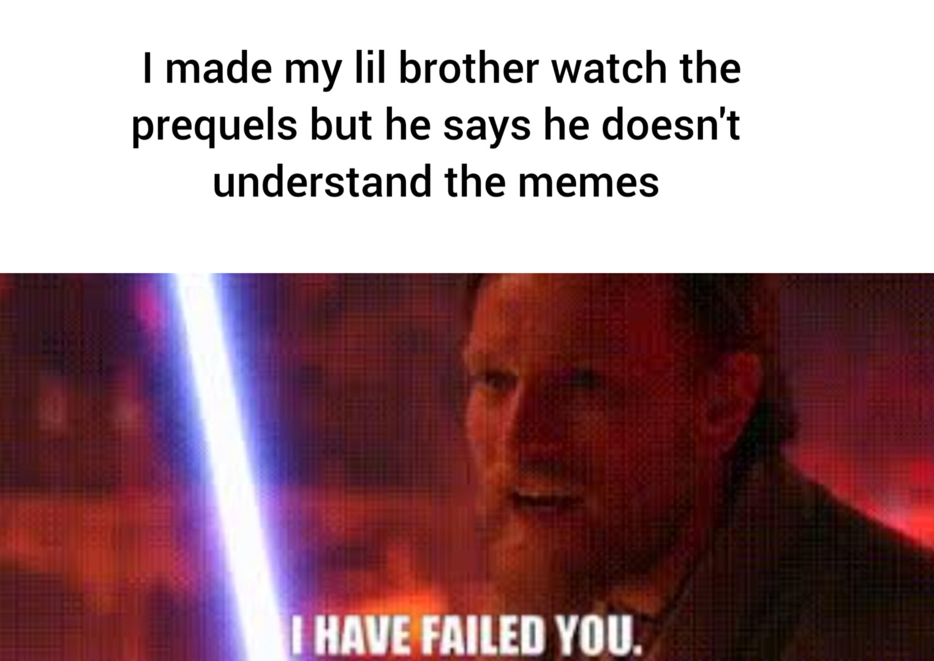 Did you ever hear the tragedy of an older brother the unwise? | /r ...