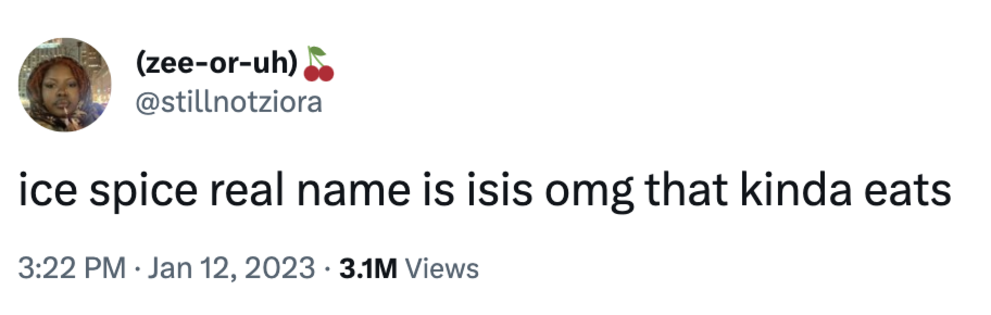 Ice Spice Real Name Isis Meme | Ice Spice | Know Your Meme