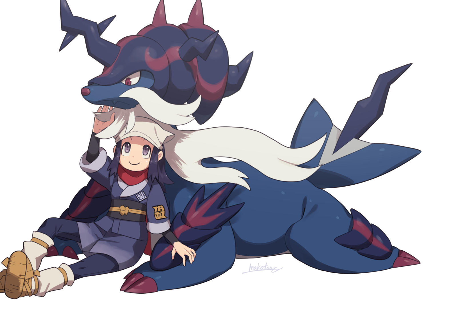 Hisuian Samurott by mako_makotoo | Pokémon Legends: Arceus | Know Your Meme