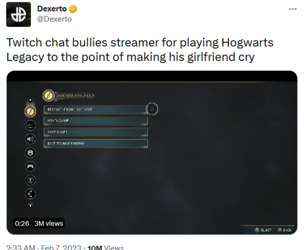 Bullying for playing a game | Hogwarts Legacy | Know Your Meme