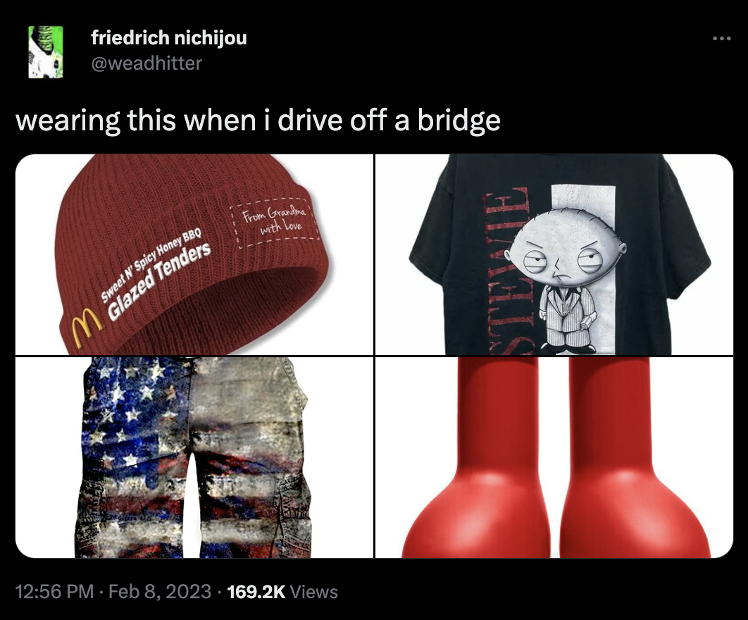 Big Red Boots Meme | MSCHF Big Red Boots / Astro Boy Boots | Know Your Meme