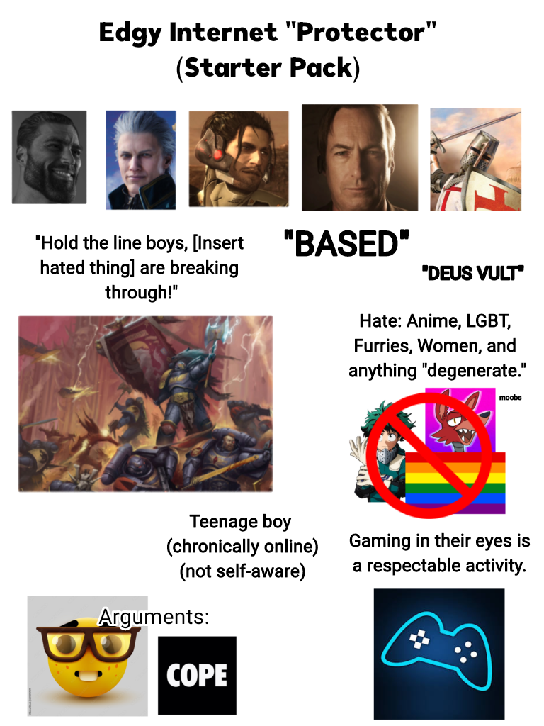 Edgy Internet "Protector" (Starter Pack) | /r/starterpacks | Starter ...