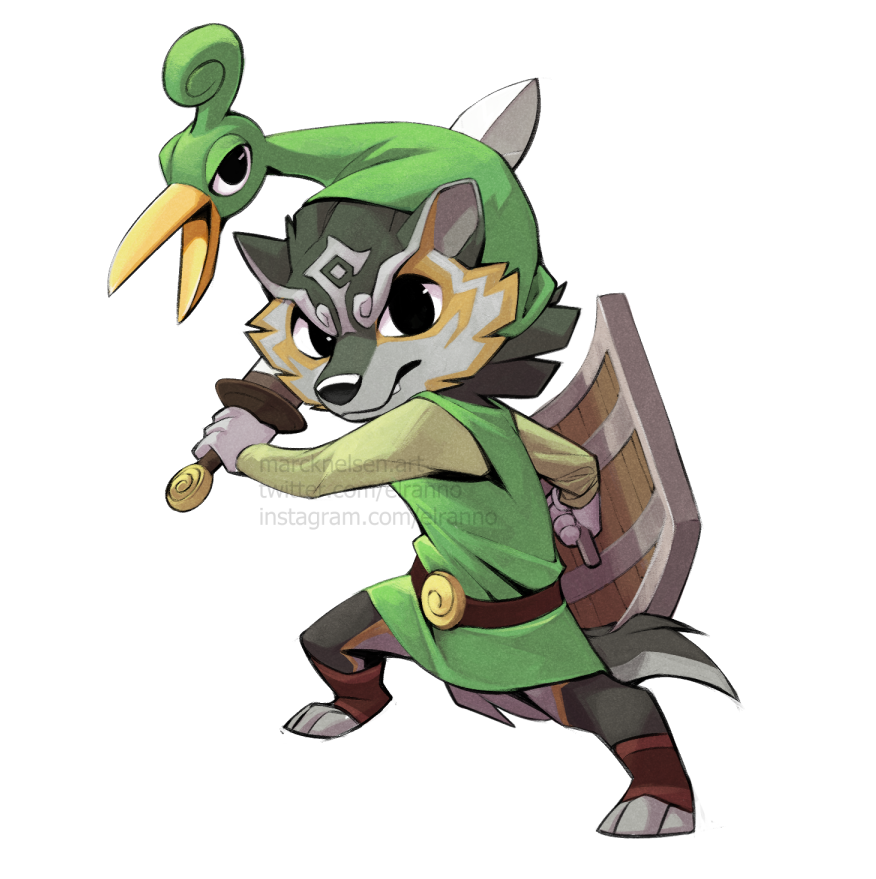 Toon Wolf Link in Minish Cap | The Legend of Zelda | Know Your Meme