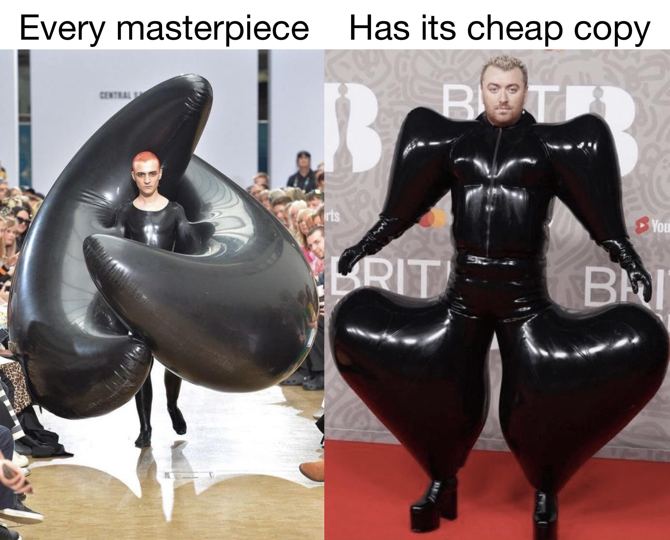 Imagine copying others smhmh | /r/memes | Sam Smith's Inflatable Black ...