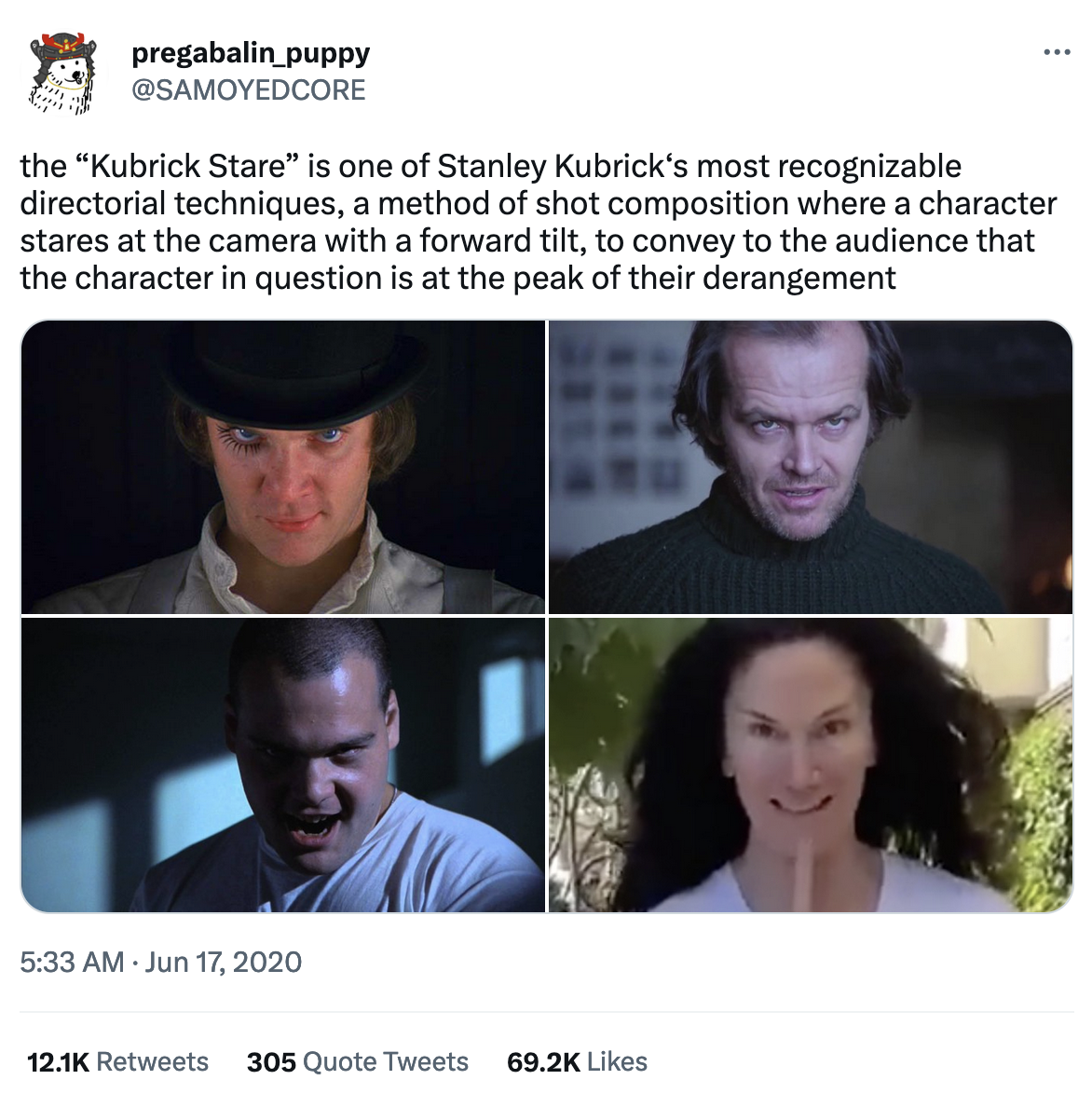 Kubrick Stare | Kubrick Stare | Know Your Meme