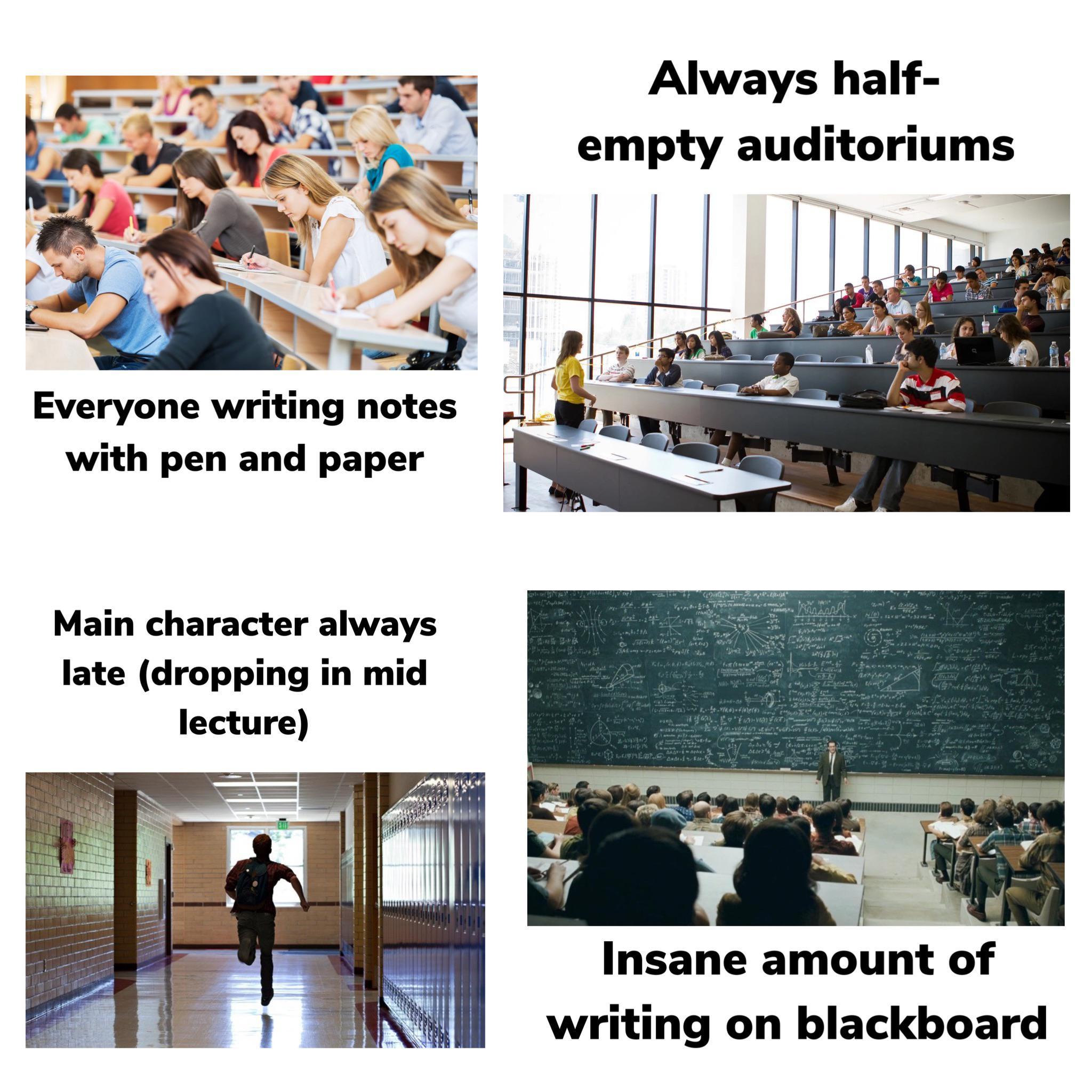 University lectures in movies starterpack | /r/starterpacks | Starter Packs | Know Your Meme
