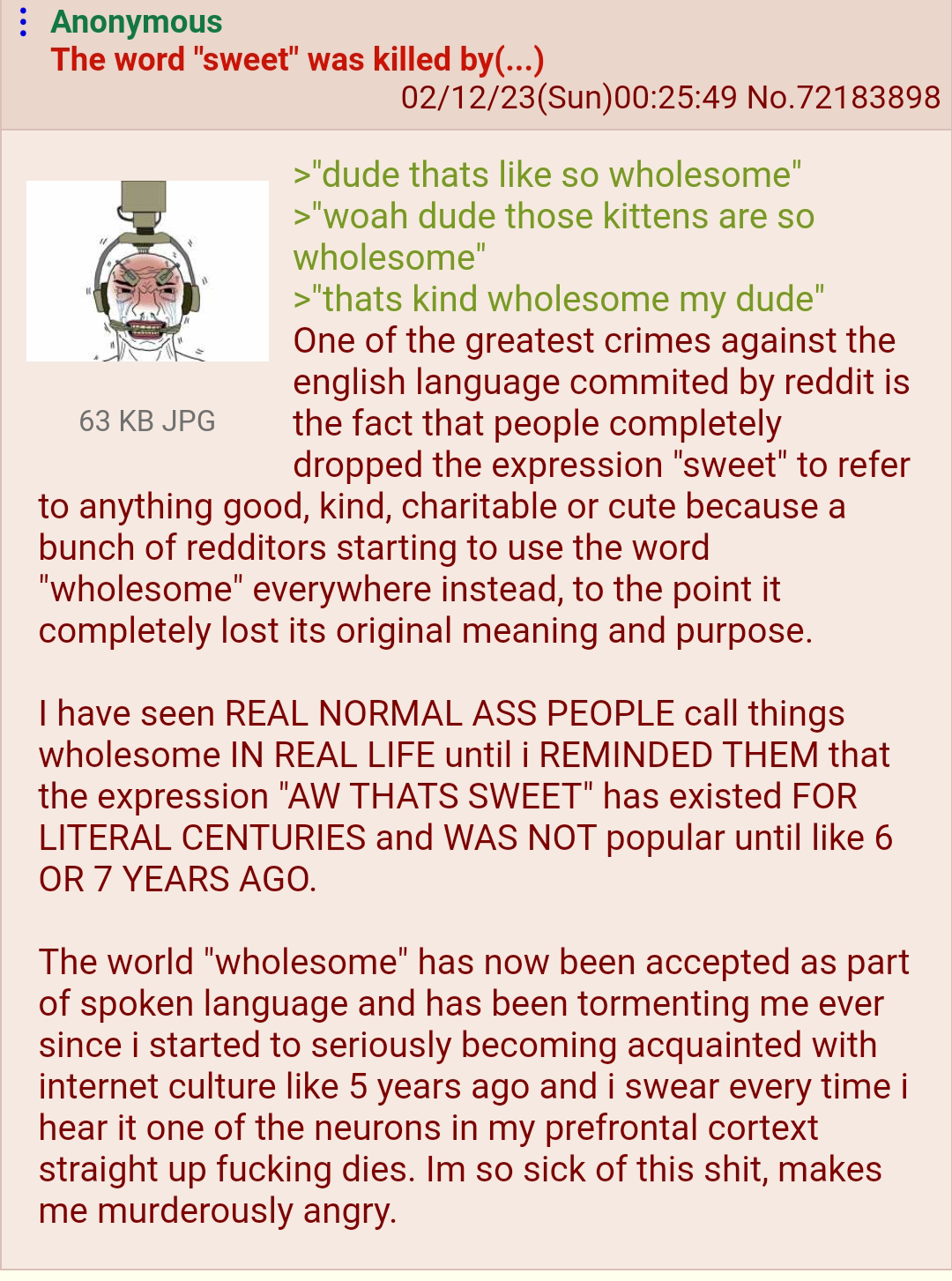 Anon Hates The Word wholesome r Greentext Greentext Stories Anon Hates The Word wholesome r Greentext Greentext Stories