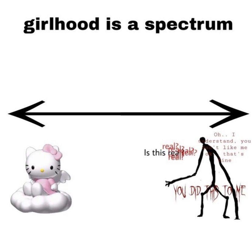 Girlhood Is A Spectrum (Meme) | Girlhood Is A Spectrum | Know Your Meme