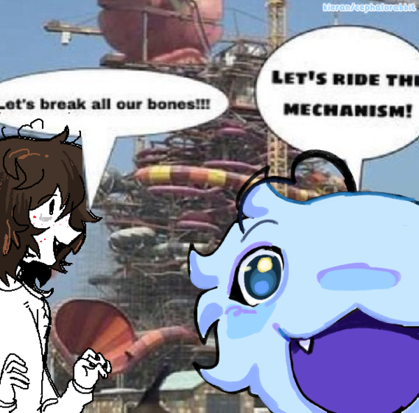 let's ride the mechanism! let's break all our bones!!! by cephalorabbit ...