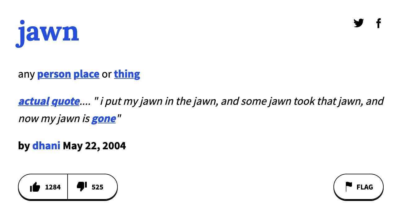 Jawn (Philadelphia Slang) | Jawn (Philadelphia Slang) | Know Your Meme