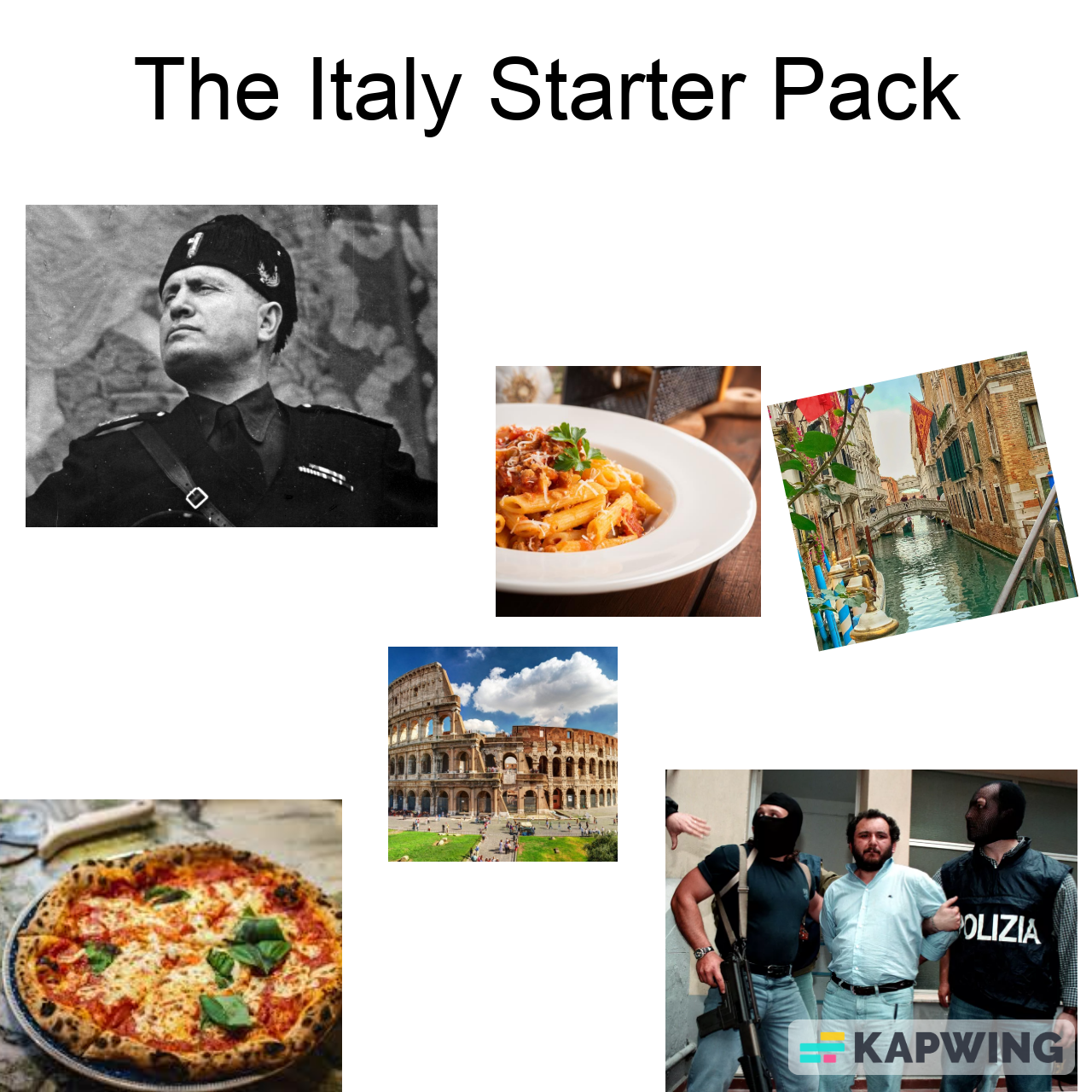 The Italy Starter Pack | /r/starterpacks | Starter Packs | Know Your Meme