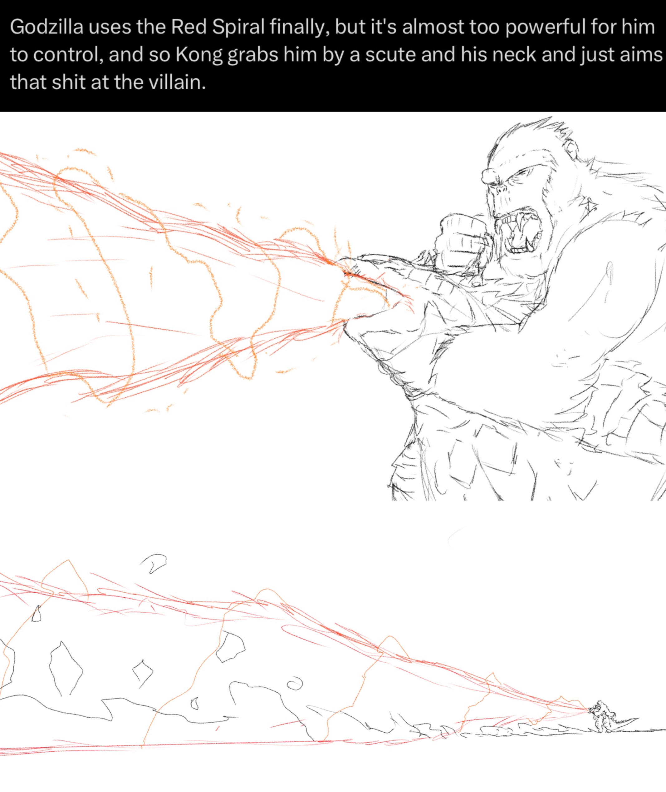 Godzilla Red Spiral Ray Godzilla Know Your Meme