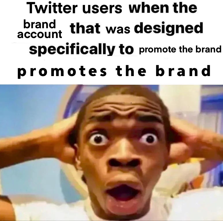 Twitter Users When The Brand Account Promotes the Brand | X When the ...