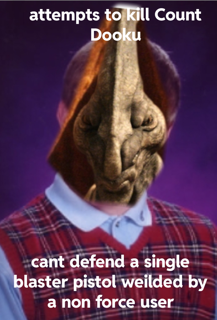 is there a lore reason why Coleman Trebor is the worst jedi of all time ...