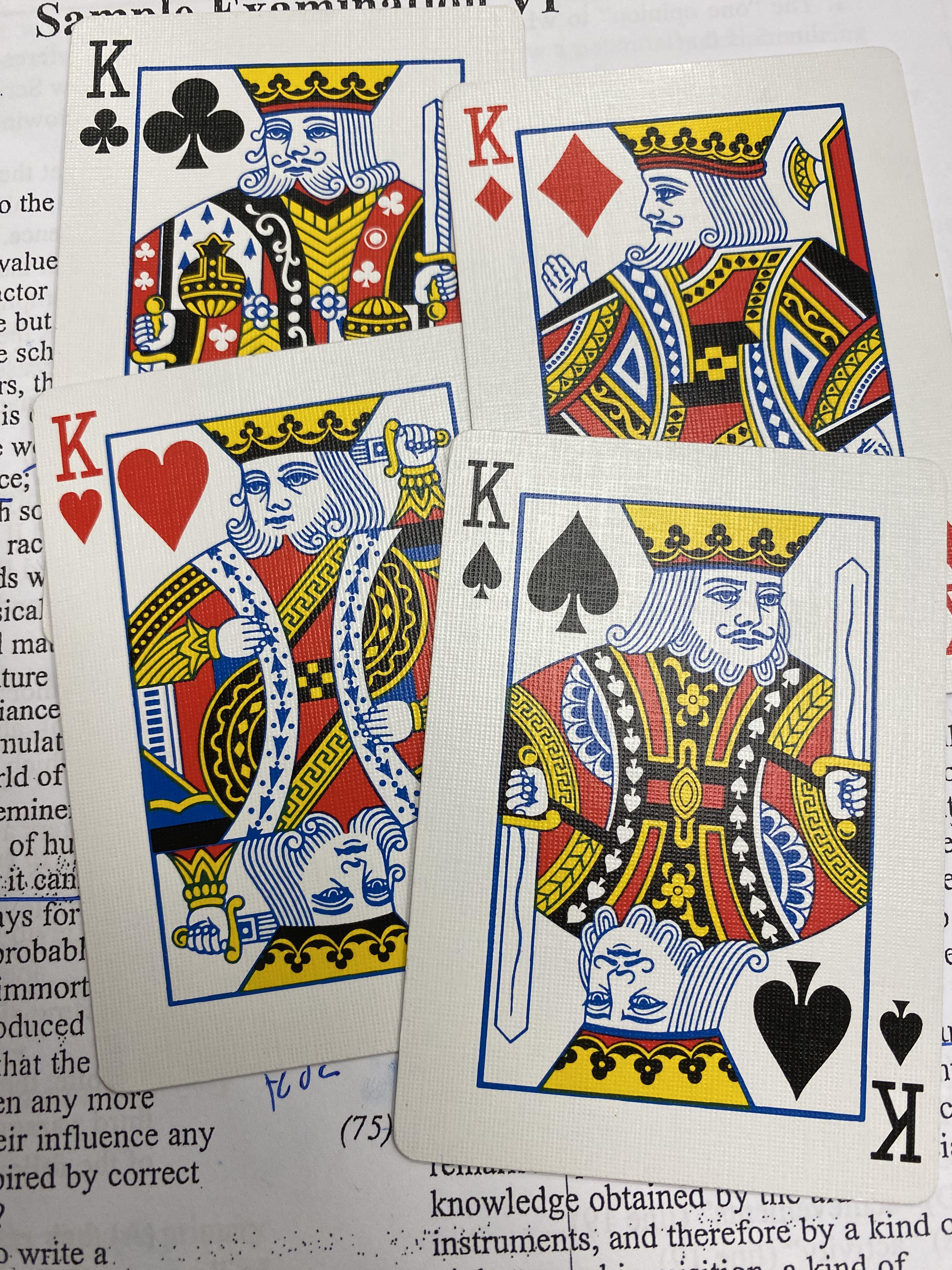 The king of hearts is the only king without a mustache. | Mildly ...