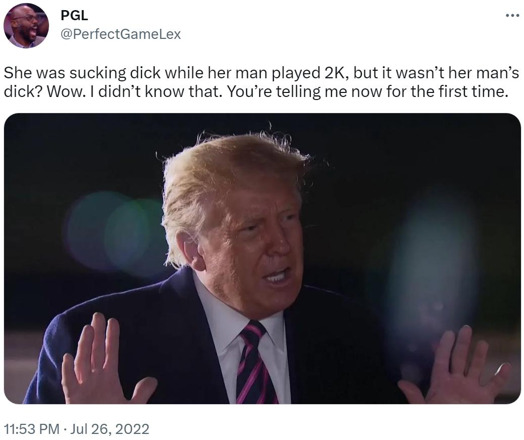 She was sucking dick while her man played 2K, but it wasn’t her man’s dick? | Wow. I Didn't Know ...