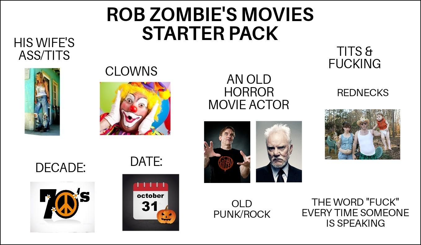 Rob Zombie's movies Starter Pack | /r/starterpacks | Starter Packs ...