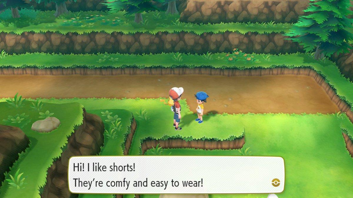 Let's Go reference | I like shorts! They're comfy and easy to wear ...