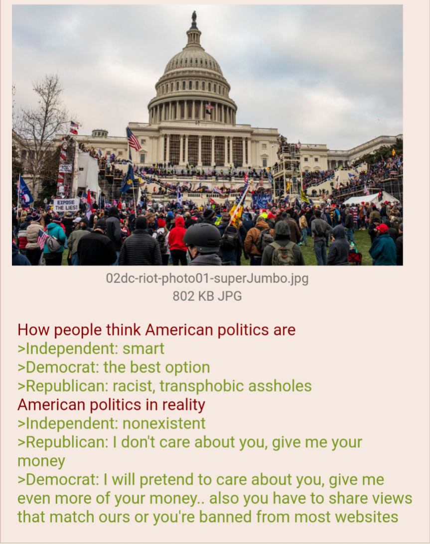 anon figures out American politics | /r/Greentext | Greentext Stories ...
