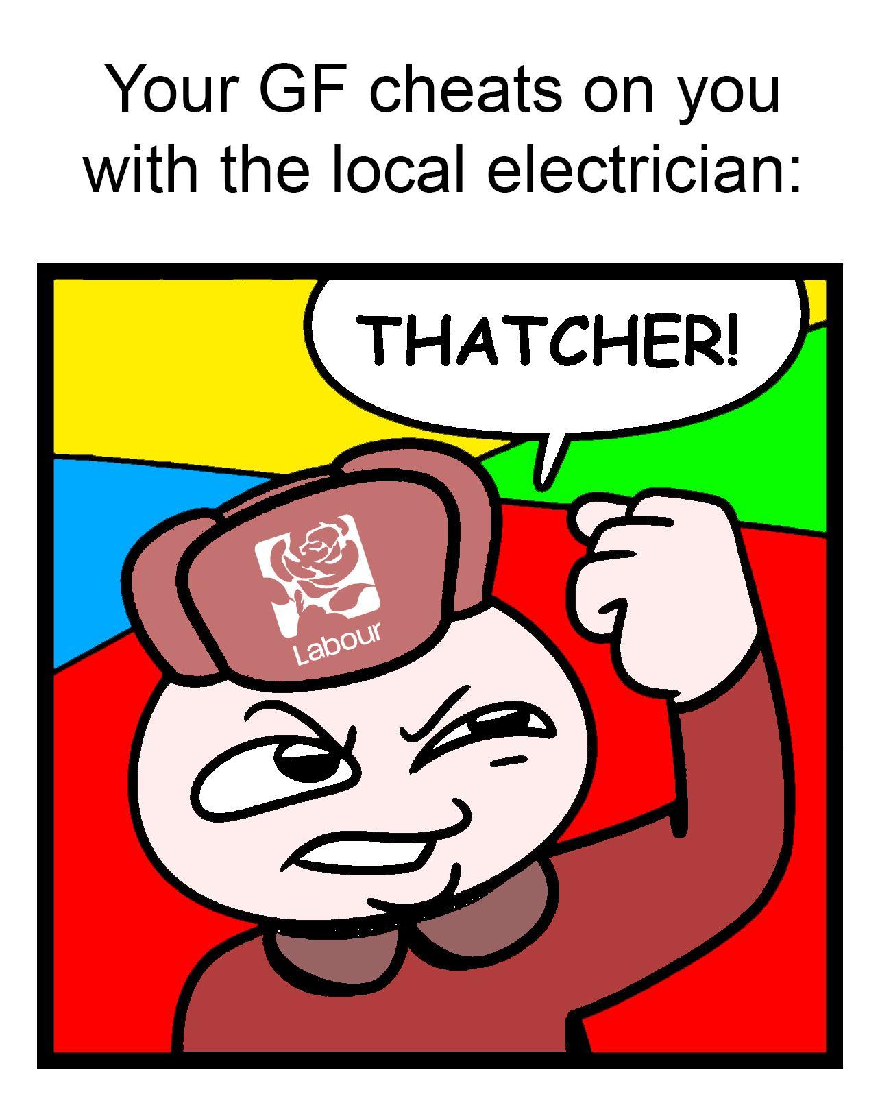 Blame everything on thatcher no matter what | /r/PoliticalCompassMemes ...