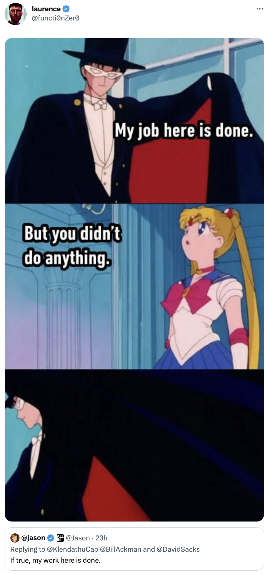 Jason Calacanis "my work here is done" / "But you didn't do anything ...