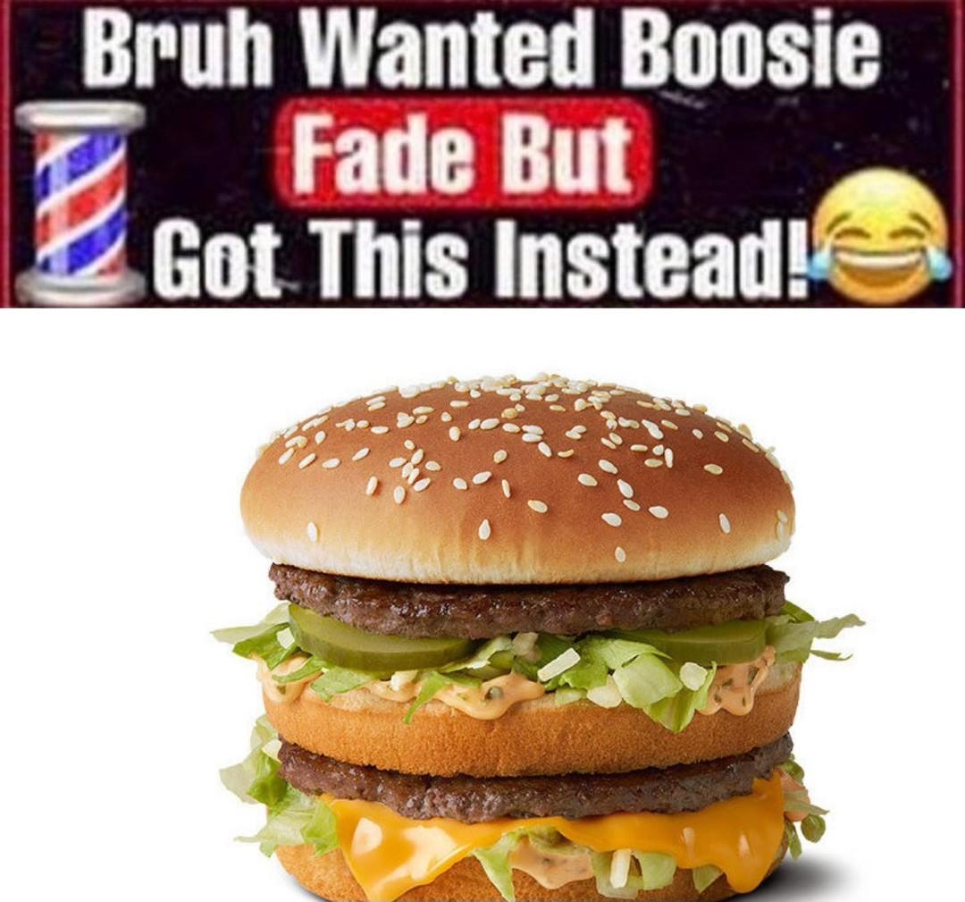 bruh wanted boosie fade but got burger | Bruh Wanted Boosie Fade But ...
