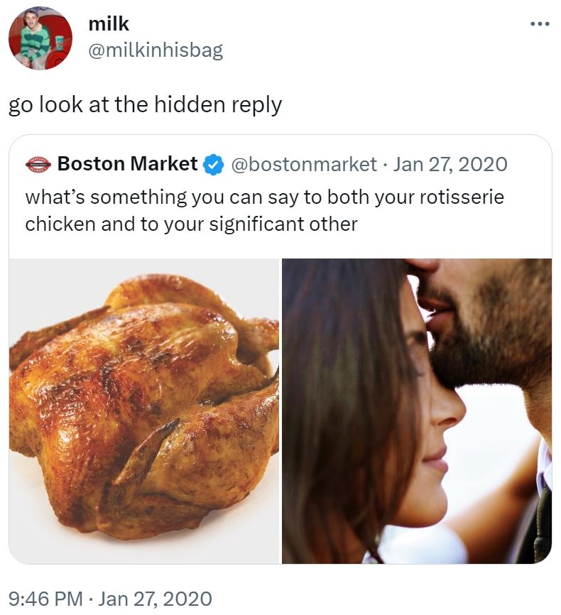 go look at the hidden reply | Hidden Replies | Know Your Meme