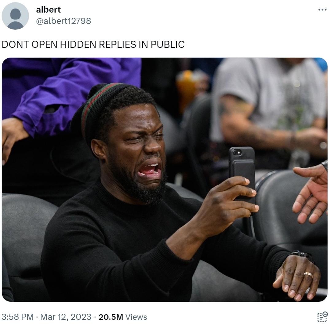 DONT OPEN HIDDEN REPLIES IN PUBLIC | Hidden Replies | Know Your Meme