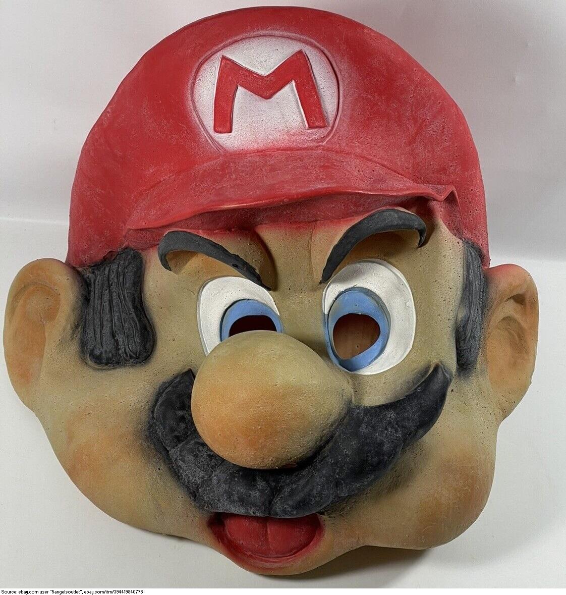 Extremely rare officially licensed 1990 Mario mask. | Super Mario ...