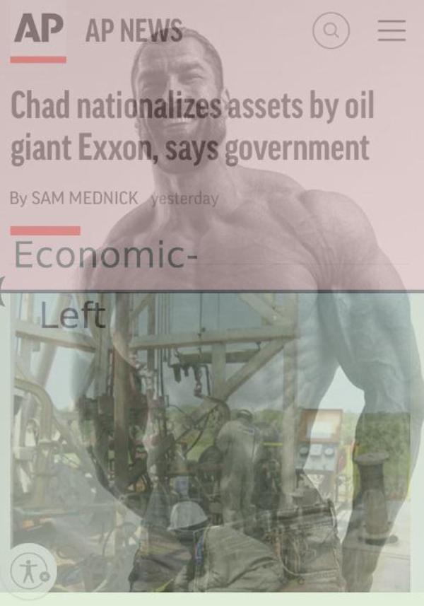 Chad nationalization | /r/PoliticalCompassMemes | Political Compass ...