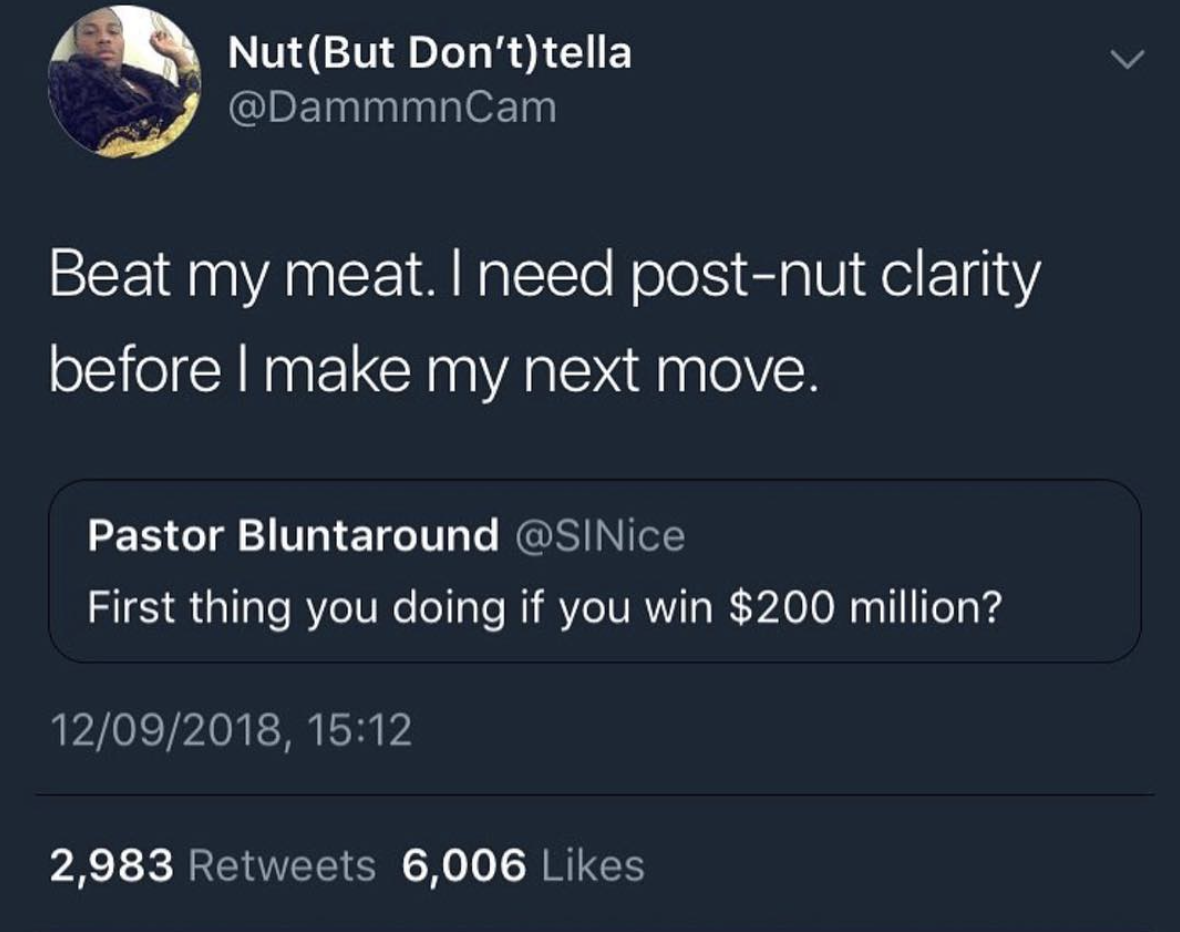 Post-Nut Clarity | Post-Nut Clarity | Know Your Meme