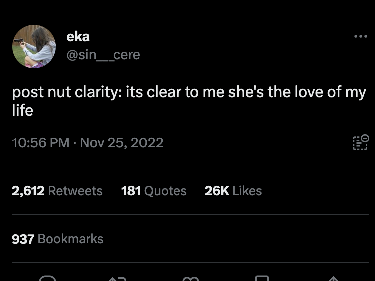 Post-Nut Clarity | Post-Nut Clarity | Know Your Meme