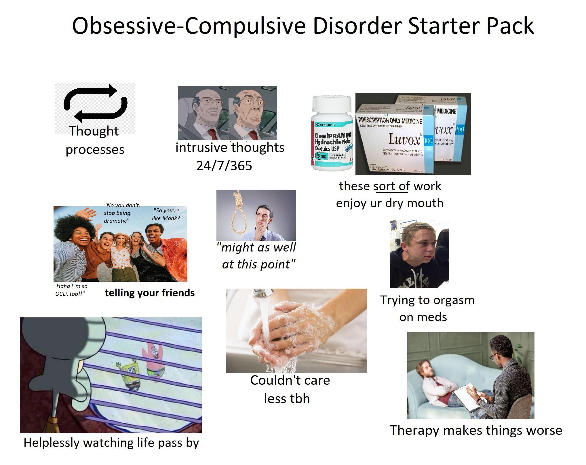 OCD Starter Pack | /r/starterpacks | Starter Packs | Know Your Meme