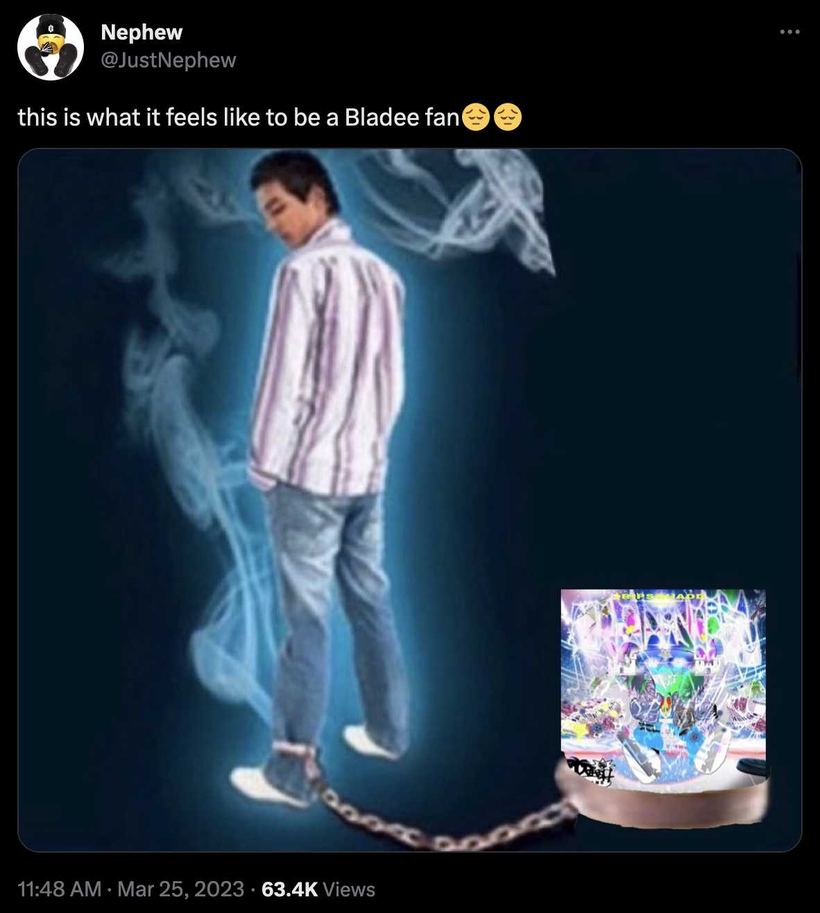 Guy Chained To Cigarette | Guy Chained To Cigarette | Know Your Meme