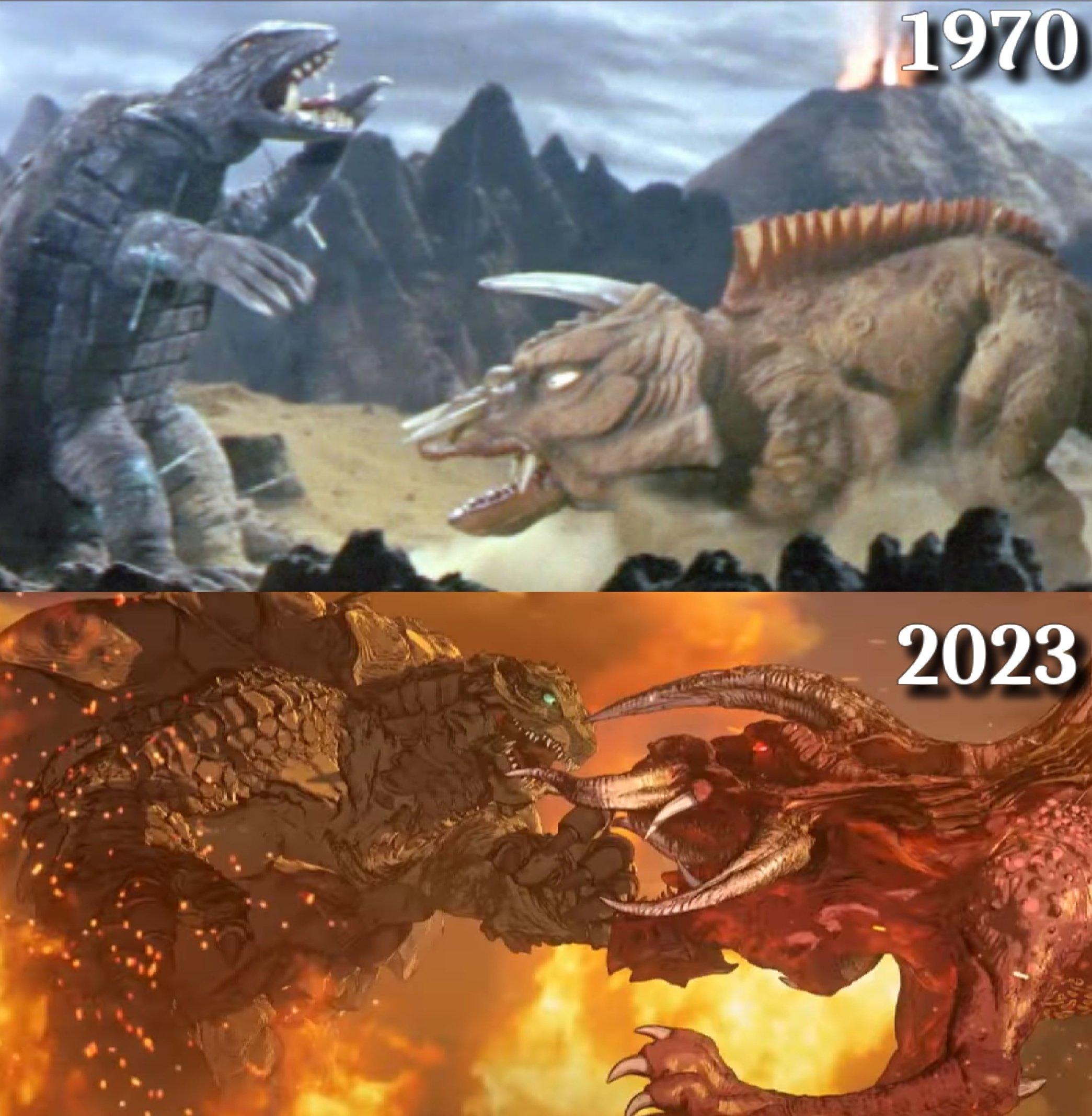 Gamera vs Jiger evolution | Gamera | Know Your Meme