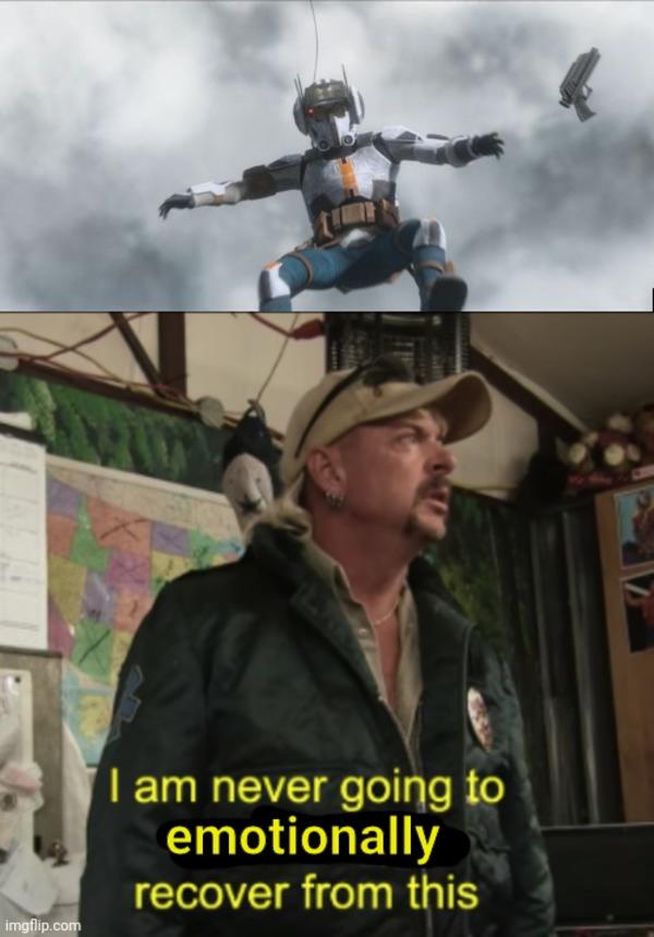 I haven't been this distraught over a fictional character since I read ...