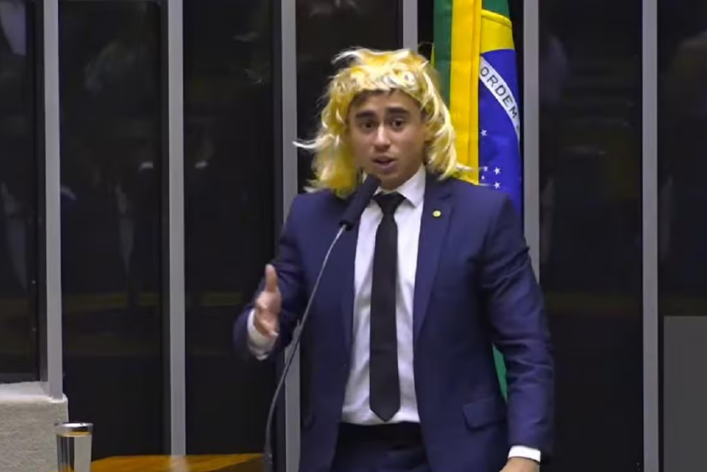 Nikolas Ferreia With A Wig | Nikolas Ferreira | Know Your Meme