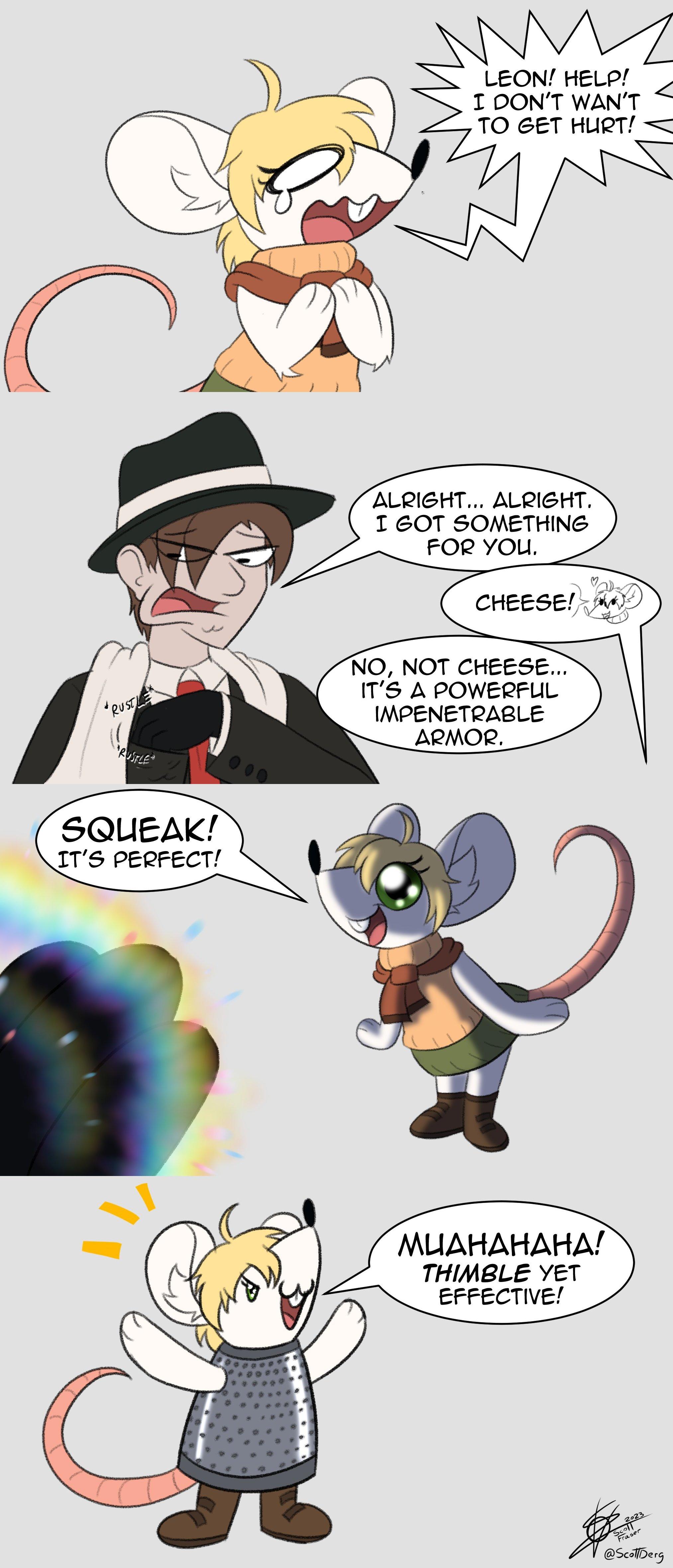 Wait, you haven't unlocked the special armor for Moushley Graham yet ...