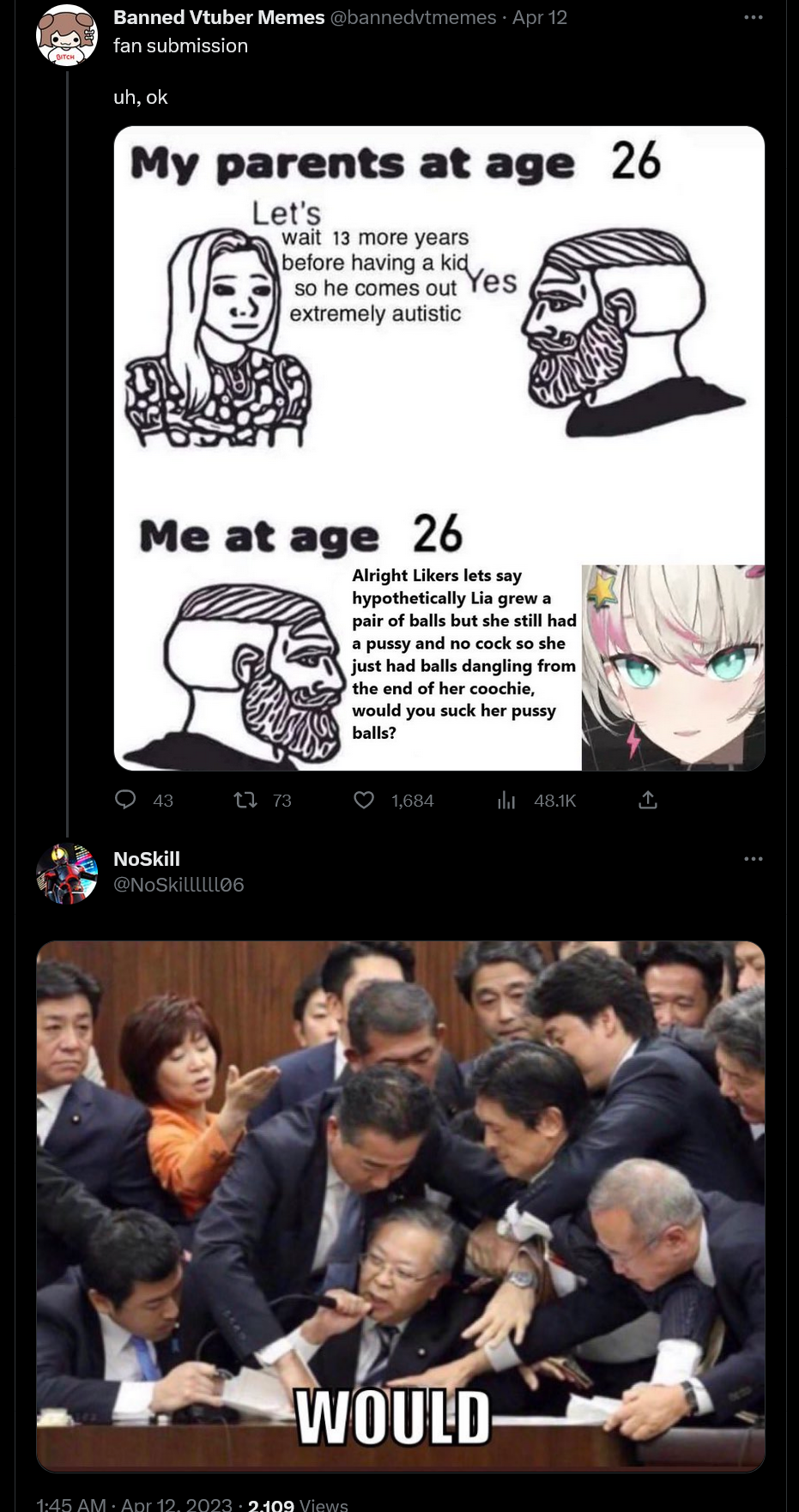 Banned Vtuber Memes tweet | VTubers / Virtual Influencers | Know Your Meme