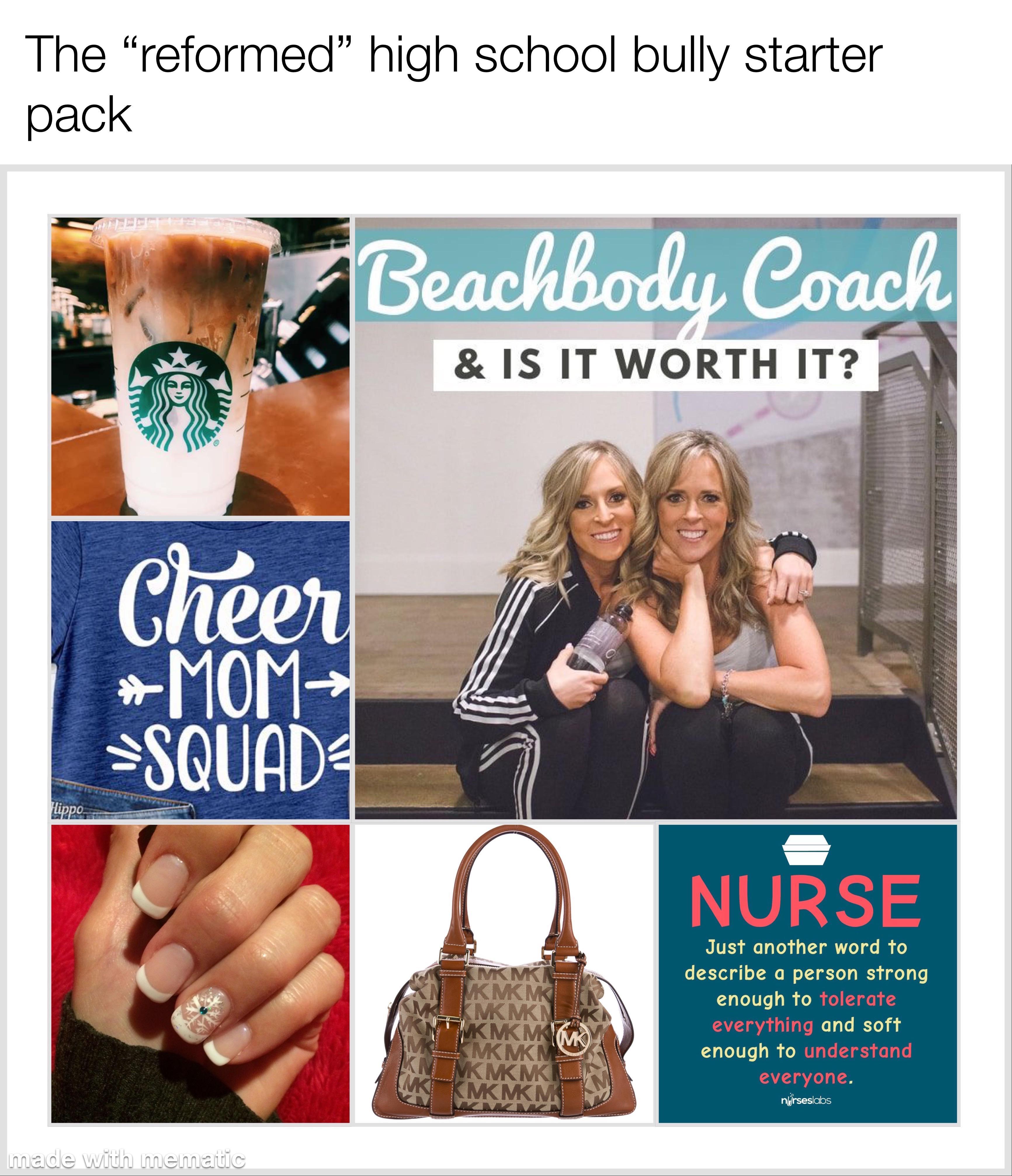 The “reformed” high school bully starter pack | /r/starterpacks ...