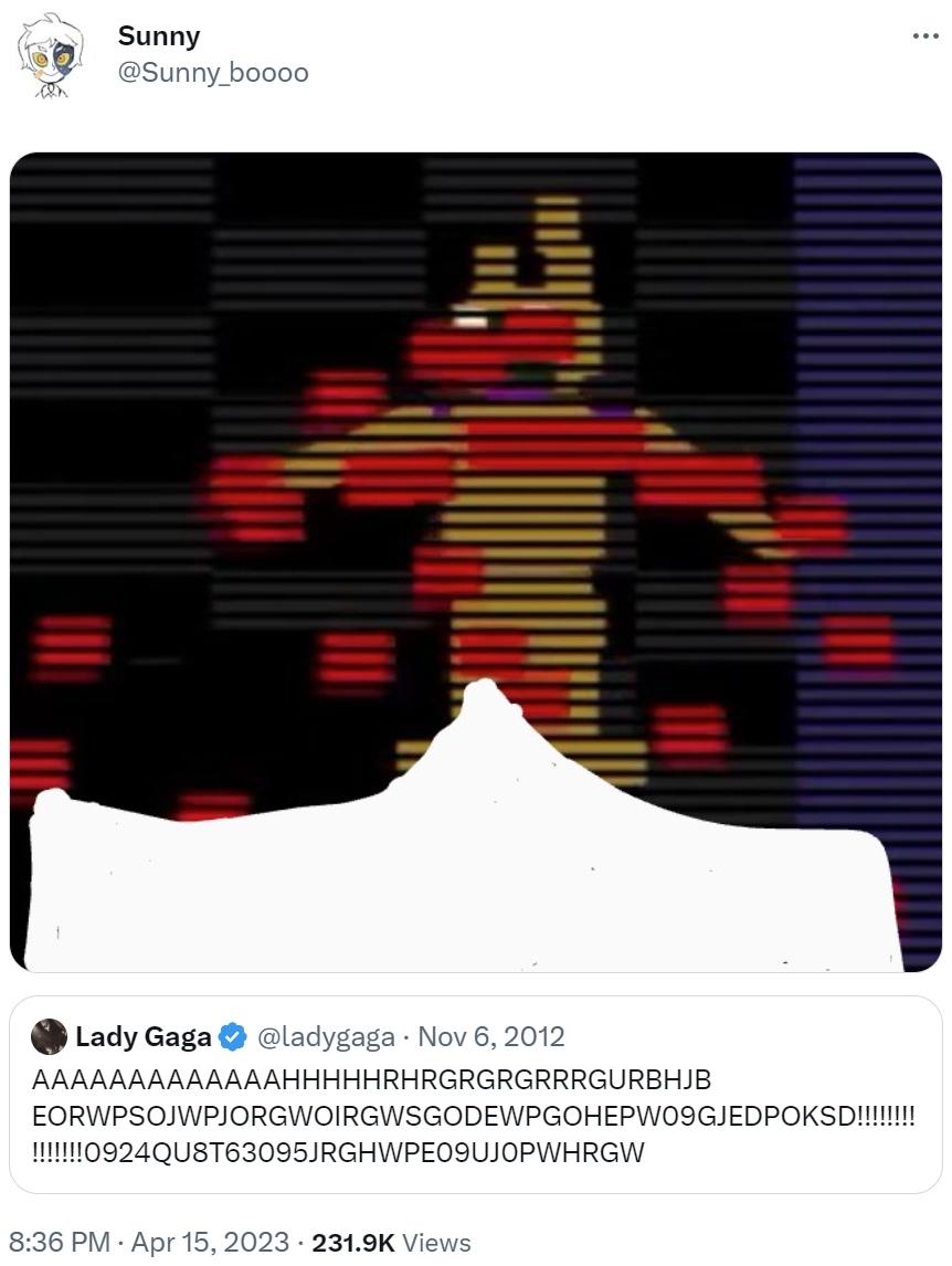Freddy Fazbear | Lady Gaga "AAAA" Tweet | Know Your Meme