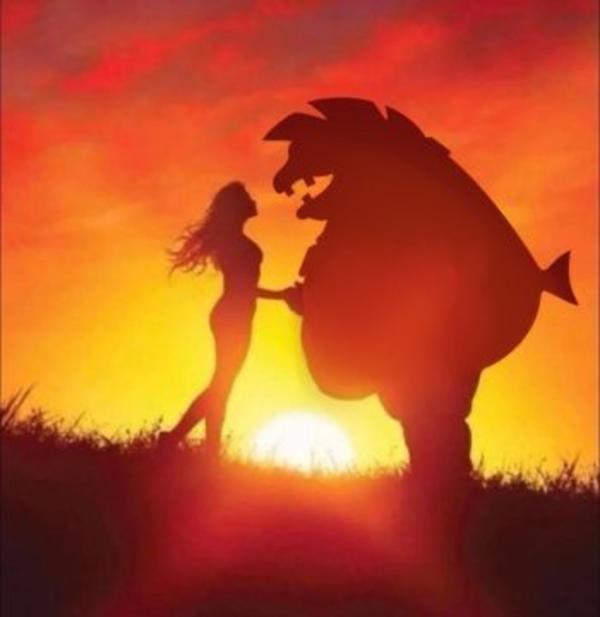 Splatoon Reference | Woman and Fat Guy at Sunset | Know Your Meme