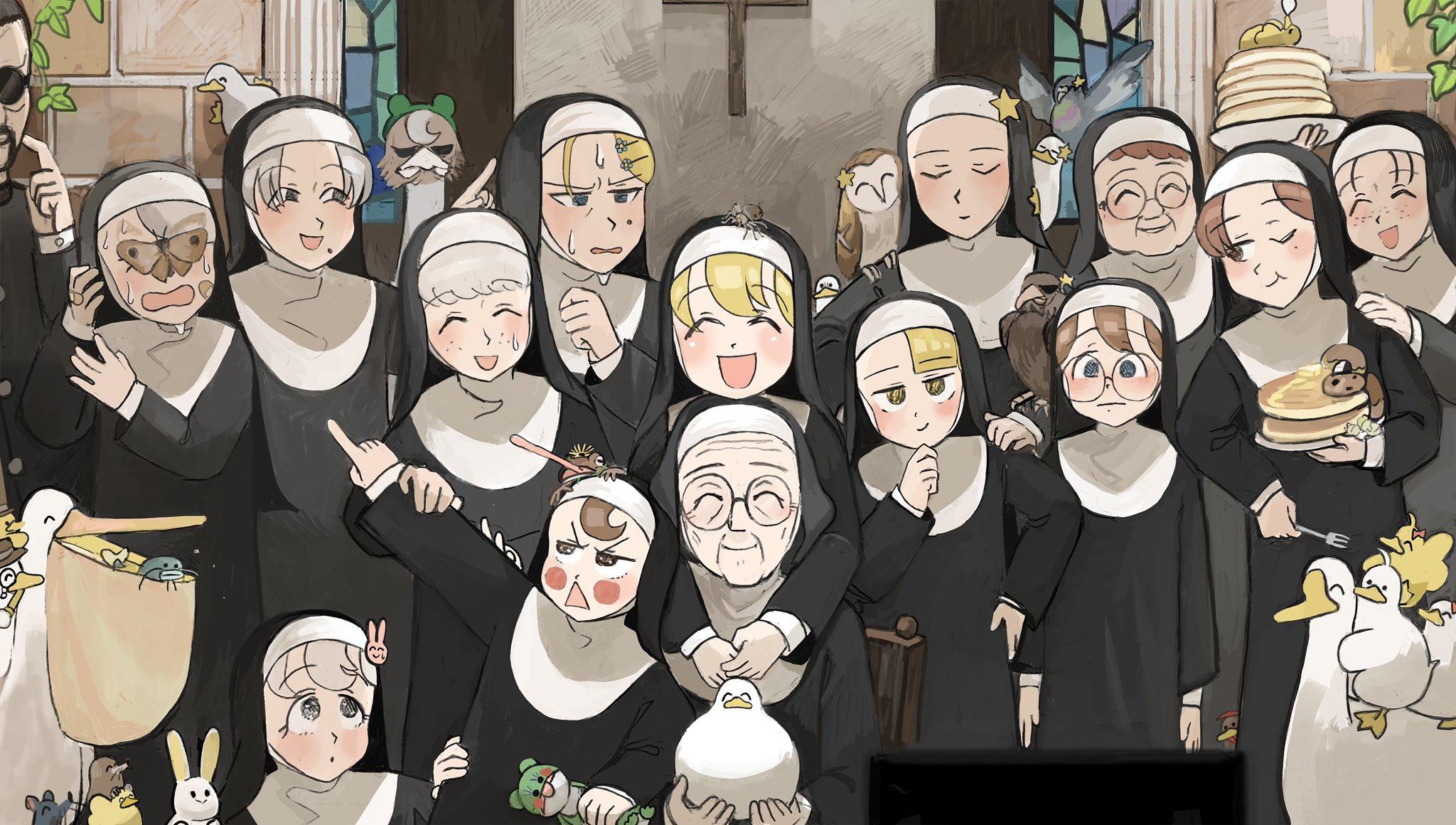 Anniersary | Little Nuns / Nuns And Ducks | Know Your Meme