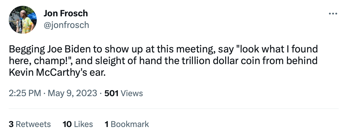 Behind His Ear | Trillion Dollar Coin | Know Your Meme