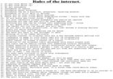 [Image - 30662] | Rules of the Internet | Know Your Meme