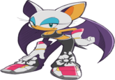 I like how the artist gave back some of Rouge' s curvyness from SA2 ...