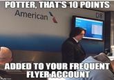 Airport Snape 10 Points For Frequent Flyer Account | Airport Snape ...