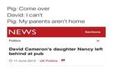 David Cameron on Peppa Pig | PigGate / Hameron | Know Your Meme