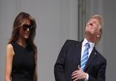 Donald Trump Staring at the Eclipse | Know Your Meme